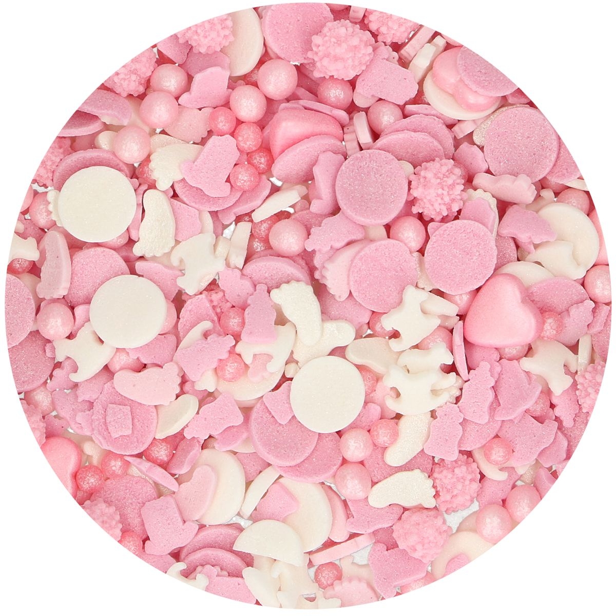 FunCakes Sprinkle Medley -Baby Pink- - Bakgoed.nl