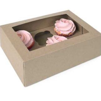 Eco-Line Cupcake Doos Voor 2 Cupcakes - Bakgoed.nl
