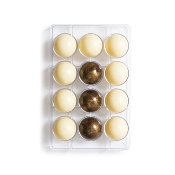 Chocolade Vormen - Polycarbonaat Chocolade Vorm - Halve Bolvorm Ø 5 cm