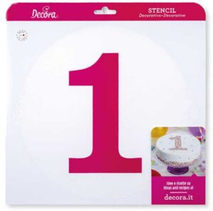 Stencil Cijfer 1 - Sjablonen Bestellen - Webwinkel | Bakgoed.nl