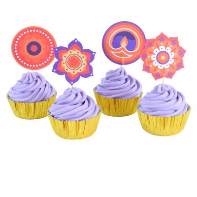 Cupcake Sets - Cupcake Set - Happy Diwali