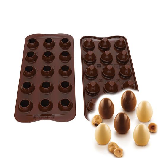 Siliconen Chocolade vormen | Silikomart Choco Egg - Paaseitjes