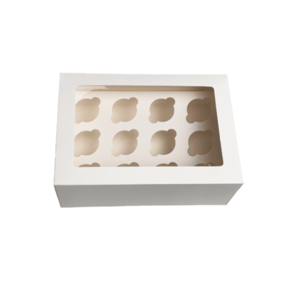 Cupcake Dozen - Doos voor 12 Cupcakes Wit